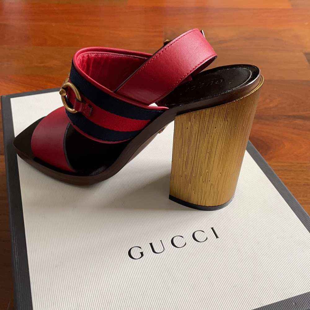 Gucci Gold Heel - Gem